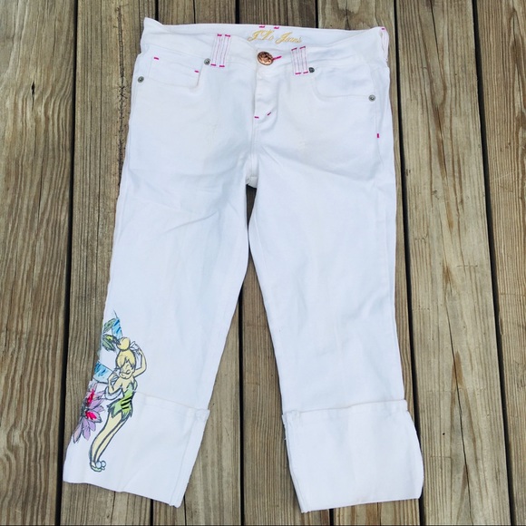 Disney | Pants & Jumpsuits | Jlo Disney Collaboration Tinker Bell ...